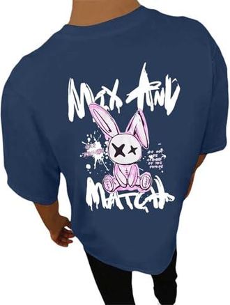 Generic T-shirt pour homme - Dos imprim&eacute; - T-shirt d&eacute;t&eacute; &agrave; manches courtes - T-shirt tendance - Style r&eacute;tro - Chemise d&eacute;contract&eacute;e pour gar&ccedil;on - Col rond - Gra