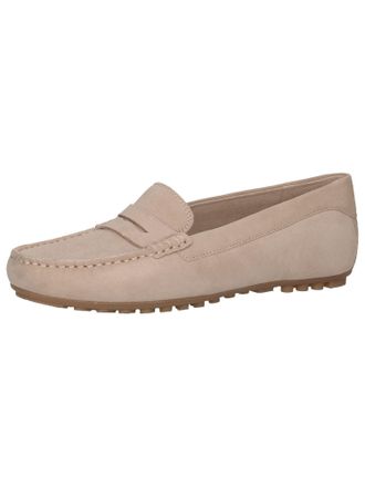Caprice Damen Mokassins aus Leder Elegant, Beige (Sand Suede), 40 EU