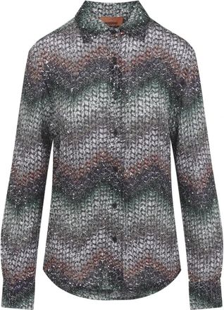 Missoni Femme, Blouses et Chemises, Multicolore, Taille: 36 FR Chemise Smsnr