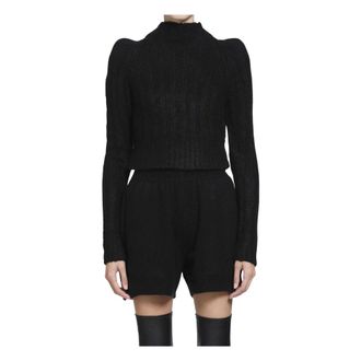 Rick Owens Cropped Top - Femme - Pulls - Noir - Taille: 38 FR