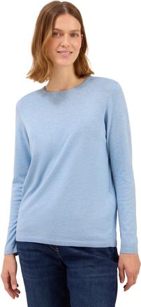 Cecil Damen 3015619 Basic Pullover, Whisper Blue Melange, XXL