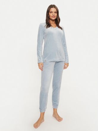 Selmark Pyjama P8373 Himmelblau Regular Fit