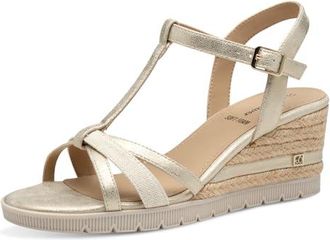 s.Oliver Femme Damen 5-28711-44 Sandale cale, Champagne Comb, 40 EU