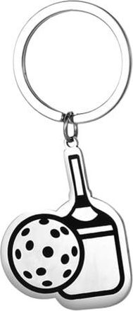 Generic Porte-clés de raquette de Pickleball, porte-clés de raquette, porte-clés de sac en acier inoxydable - Petit porte-clés Pickleball porte-clés décoratio