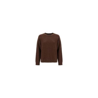 Fabiana Filippi Femme, Pulls, Brun, Taille: 36 FR Maille col rond