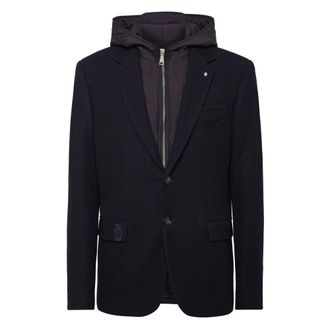 Billionaire Boys Club Homme, Vestes, Bleu, Taille: 4XL Blazer avec Capuche