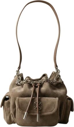 Off-white Femme, Sacs, Brun, Taille: ONE Size Dumbo.B Sac Seau en Daim