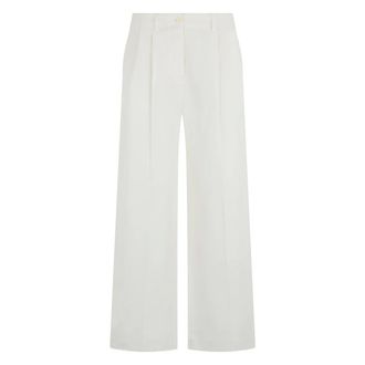 Toteme Femme, Pantalons, Blanc, Taille: 32 FR Pantalon Crois&eacute; D&eacute;contract&eacute; en Twill