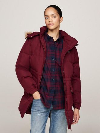 Tommy Jeans Steppjacke TJW MIDI ALASKA FAUX FUR mit Fellimitat