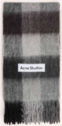 Acne Studios Schal Mit Alpaka schwarz