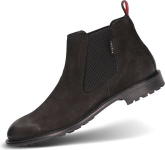Bugatti Herren Chelsea Boots, Männer Stiefeletten,uebergangsschuhe,uebergangsstiefel,Schlupfstiefel,flach,Stiefel,Bootee,schwarz (1000),43 EU / 8.5 UK