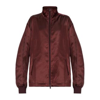 Yohji Yamamoto Satin Gradient 3-Stripes Track Top - - Sweatshirts & Hoodies - Damen - Rot - XS