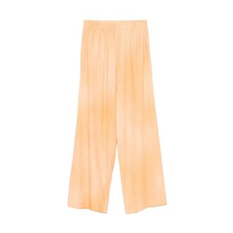 Ermanno Scervino Hosen mit weitem Bein und Gummizug - - Trousers - Damen - Orange - 2XS