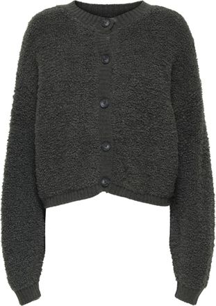 Jacqueline de Yong JdY Damen Jdyeira Life L/S Oneck Cardigan KNT Noos, Asphalt, XL