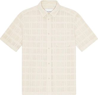 Les Deux Homme, Chemises, Beige, Taille: M Hector Anglaise SS Shirt