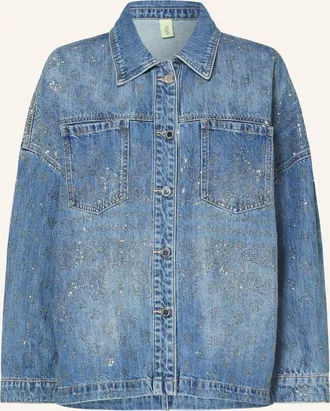 Liu Jo Liu Jo Jeansjacke Gigi Mit Schmucksteinen blau