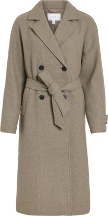Vila Viwollie L/S Button Long Coat - Noos