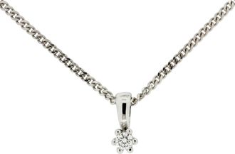 Orolino Halskette Gold 585 mit nat&uuml;rlichem Brillant 0,05 ct