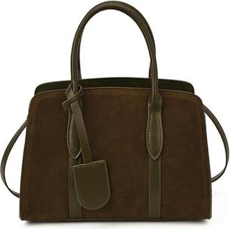 Generic Aukojoy Sac &agrave; bandouli&egrave;re en su&eacute;dine pour femme et fille avec fermeture &eacute;clair, grande capacit&eacute;, sac &agrave; bandouli&egrave;re unique pour voyage, shopping, trava