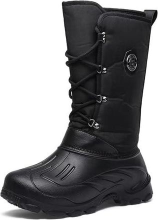 Pangolin Bottes de Neige Imperm&eacute;ables Homme Femme Hiver Grand Froid avec Doublure Amovible, Chaussures de Randonn&eacute;e Neige Antid&eacute;rapantes, Bottes Outdoor Noir 4
