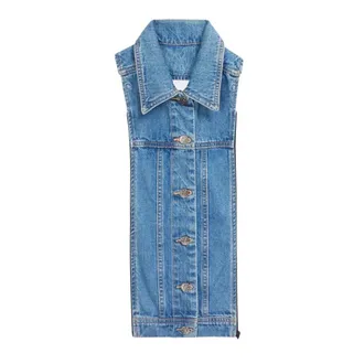 Veronica Beard Slate Denim Dickey Layer - - Jackets - Damen - Blau - ONE SIZE