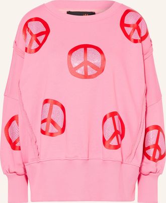 Miss Goodlife Miss Goodlife Sweatshirt Mit Schmucksteinen pink