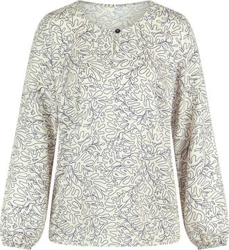 Peter Hahn Bluse Rundhals-Ausschnitt Peter Hahn beige