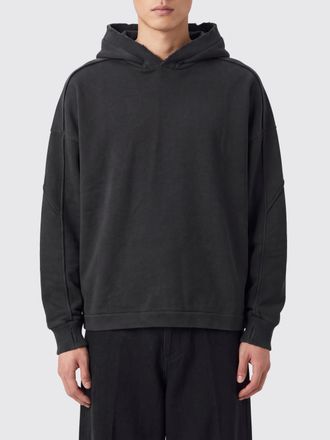 Thom Krom Sweat &agrave; capuche relaxed fit en m&eacute;lange de coton &agrave; &eacute;paules tombantes