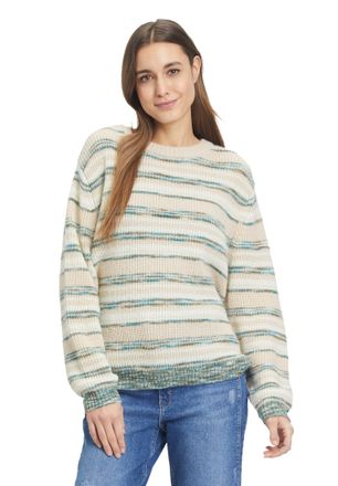 Betty & Co GREY Damen 5629/3098 Strickpullover Kurz 1/1 Arm, Camel/Mint, 36