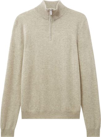 Pringle Of Scotland Pullover aus Kaschmir mit Reißverschluss - Nude