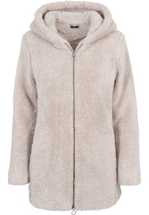 Urban Classics Allwetterjacke URBAN CLASSICS Urban Classics Damen Ladies Sherpa Jacket, Damen, Gr. XL, sand, 100% Polyester, unifarben, normal, ohne Ausschnitt, Jack