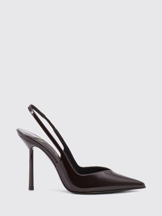 Le Silla Slingbacks Vivienne en cuir verni avec talon aiguille haut