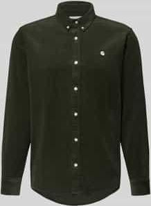 Carhartt Work in Progress Regular Fit Freizeithemd aus Cord mit Button-Down-Kragen