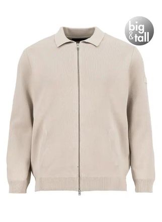 Marc O'Polo Herren Cardigan beige unifarben