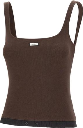 Entire studios Entire Studios, Femme, Tops, Brun, Taille: 42 FR Lounge Tank Redwood