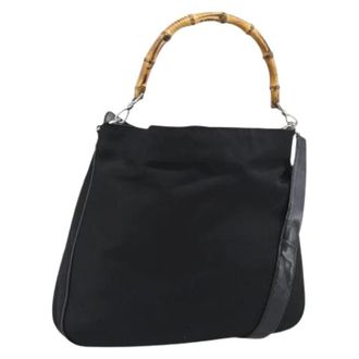 Gucci Pre-owned Nylon Schultertasche - - Pre-owned - Damen - Schwarzk - ONE SIZE