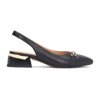 Kazar Elegante schwarze Pumps mit einer Verzierung vorne - - Shoes - Damen - Schwarzk - 35 EU