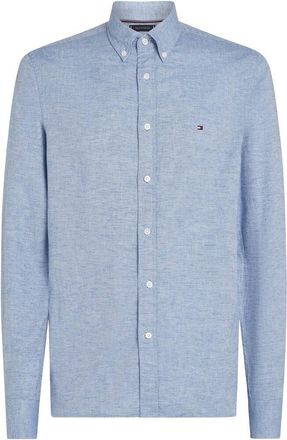 Tommy Hilfiger Herren Freizeithemd mit Leinen Regular Fit
