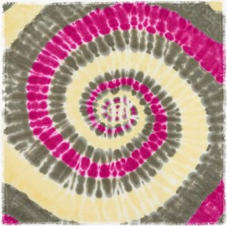 Kujten Grand bandana cachemire tie & dye - Grand Bandana Hachiko Sunny