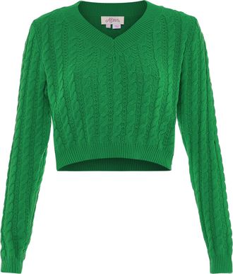 Faina Pullover Frauen Grasgr&uuml;n