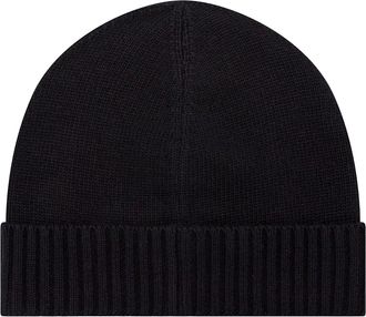 Peuterey PEX0179 Ribbed Wool Blend Beanie - Black