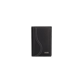 Dior Homme, Accessoires, Noir, Taille: ONE Size Porte-cartes vertical Saddle &agrave; deux volets
