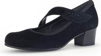 Gabor Damen Riemchen Pumps, Frauen Absatzschuhe,Komfortable Mehrweite (H),Ausgehschuhe,Abendschuhe,Court Shoes,Mary-Jane,schwarz,37.5 EU / 4.5 UK