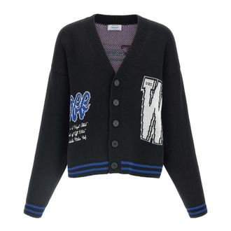 Off-white Glide Diag Cardigan - - Knitwear - Herren - Schwarzk - L
