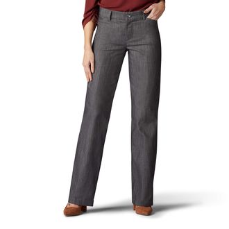 Lee Damen Ultra Lux Comfort with Flex Motion Pant Hose, Kohlenstoffspülung, 40