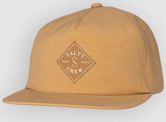 Salty Crew Drifter Snapback Cap bone brown