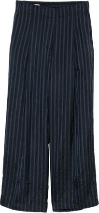 Dries Van Noten Femme, Pantalons, Bleu, Taille: 36 FR Wide Pantalons