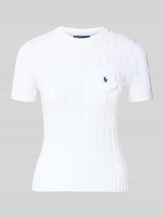 Polo Ralph Lauren Slim Fit Kurzarmpullover mit Label-Stitching