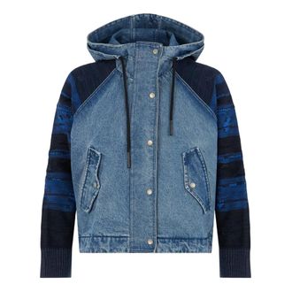 Diesel Jeansjacke mit Kapuze - - Jackets - Damen - Blau - M