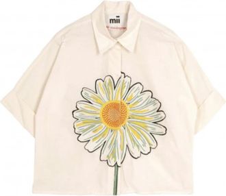 Mii Femme, Blouses et Chemises, Beige, Taille: 40 FR Shirt Alba